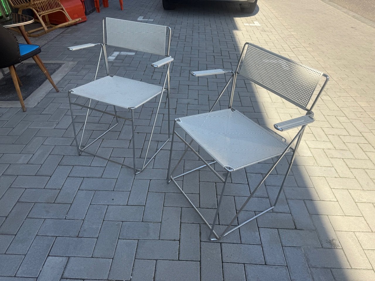 White X Line Dining Chairs by Niels Jørgen Haugesen for Hybodan, 1970s ...