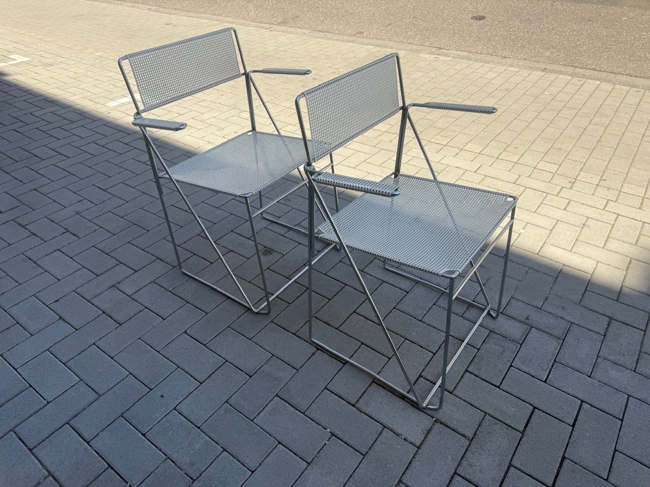 White X Line Dining Chairs by Niels Jørgen Haugesen for Hybodan, 1970s ...