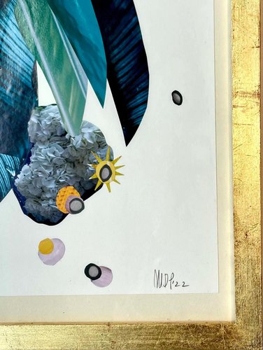 Maria Donata Papadia, Eucalyptus, Paper Collage, Framed for sale at Pamono