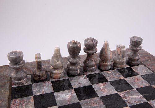 Mid-Century Marble Chess Set with Box for sale at Pamono