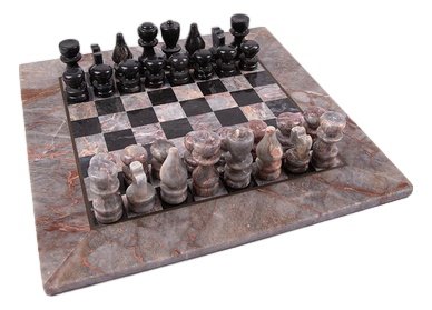 Mid-Century Marble Chess Set with Box for sale at Pamono
