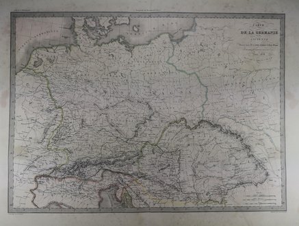 Antique Map of Ancient Germany Pre Roman, an Original 1838 Edition of a ...