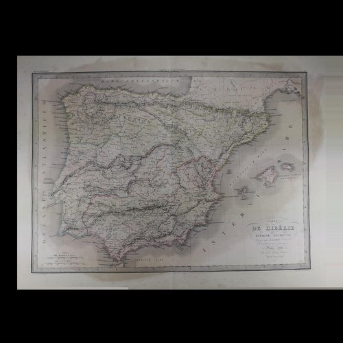 Antique Map of Ancient Iberia or Spain an Original 1838 Edition of a ...