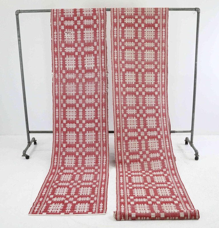 Early 20th Century Swedish Red & White Pattern Runner Rug for sale at ...