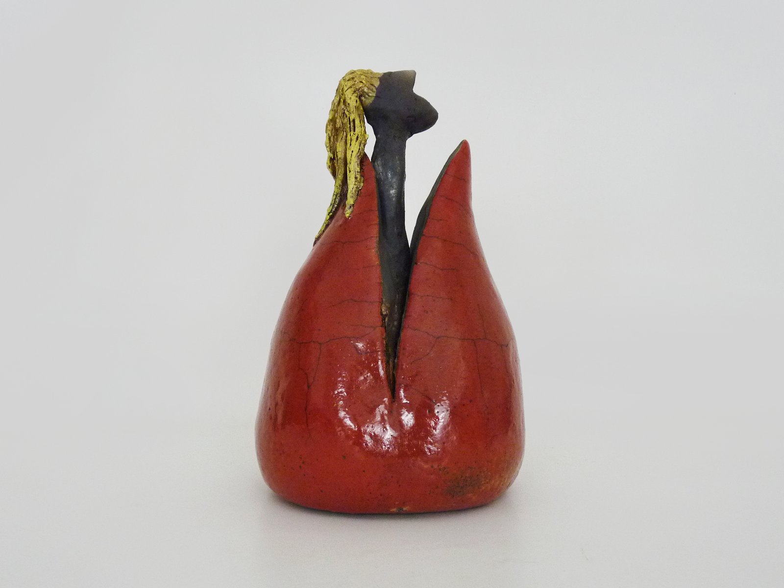 Raku Terracotta Sculpture, 1980s for sale at Pamono