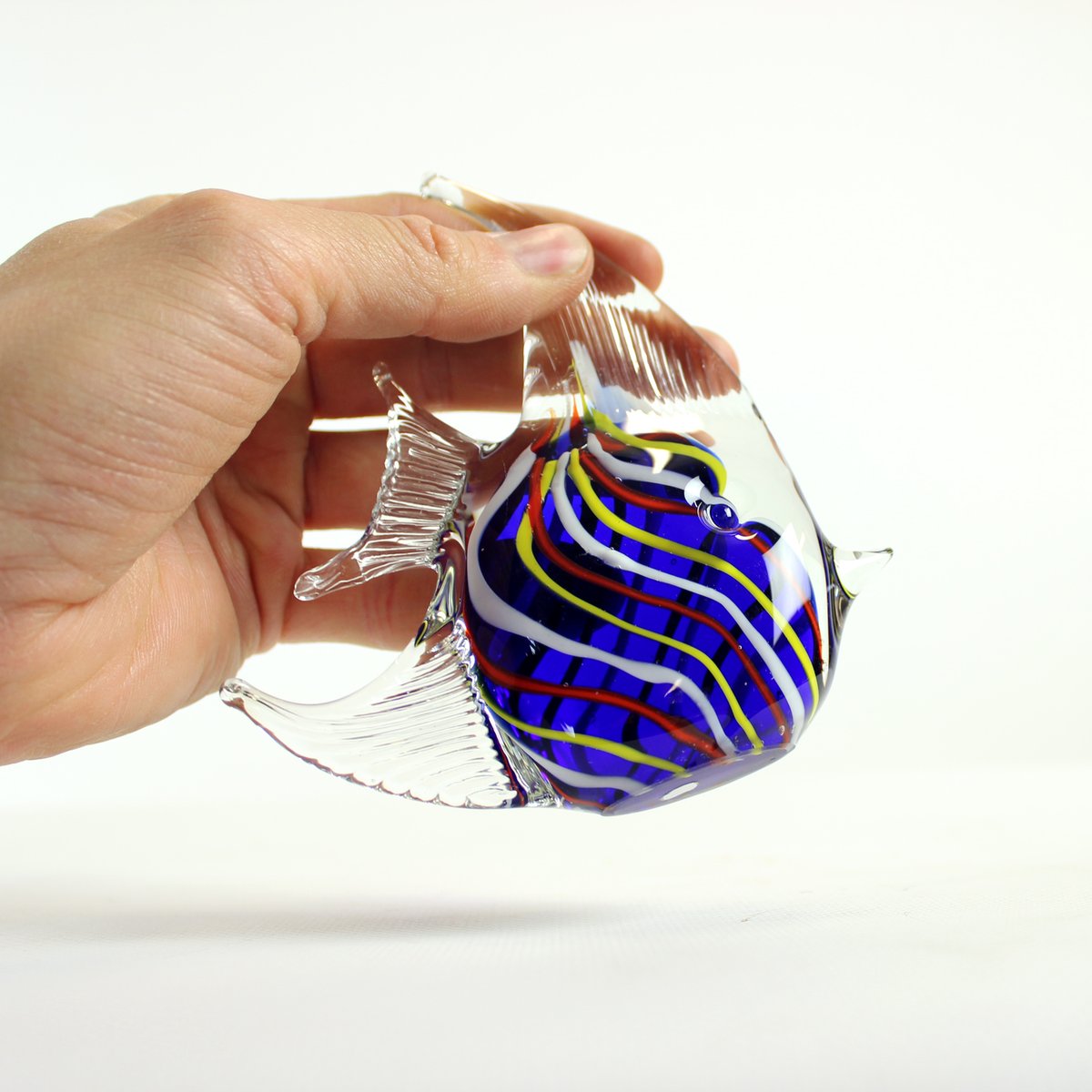 Glass Fish Statue, Czechoslovakia, 1960s for sale at Pamono