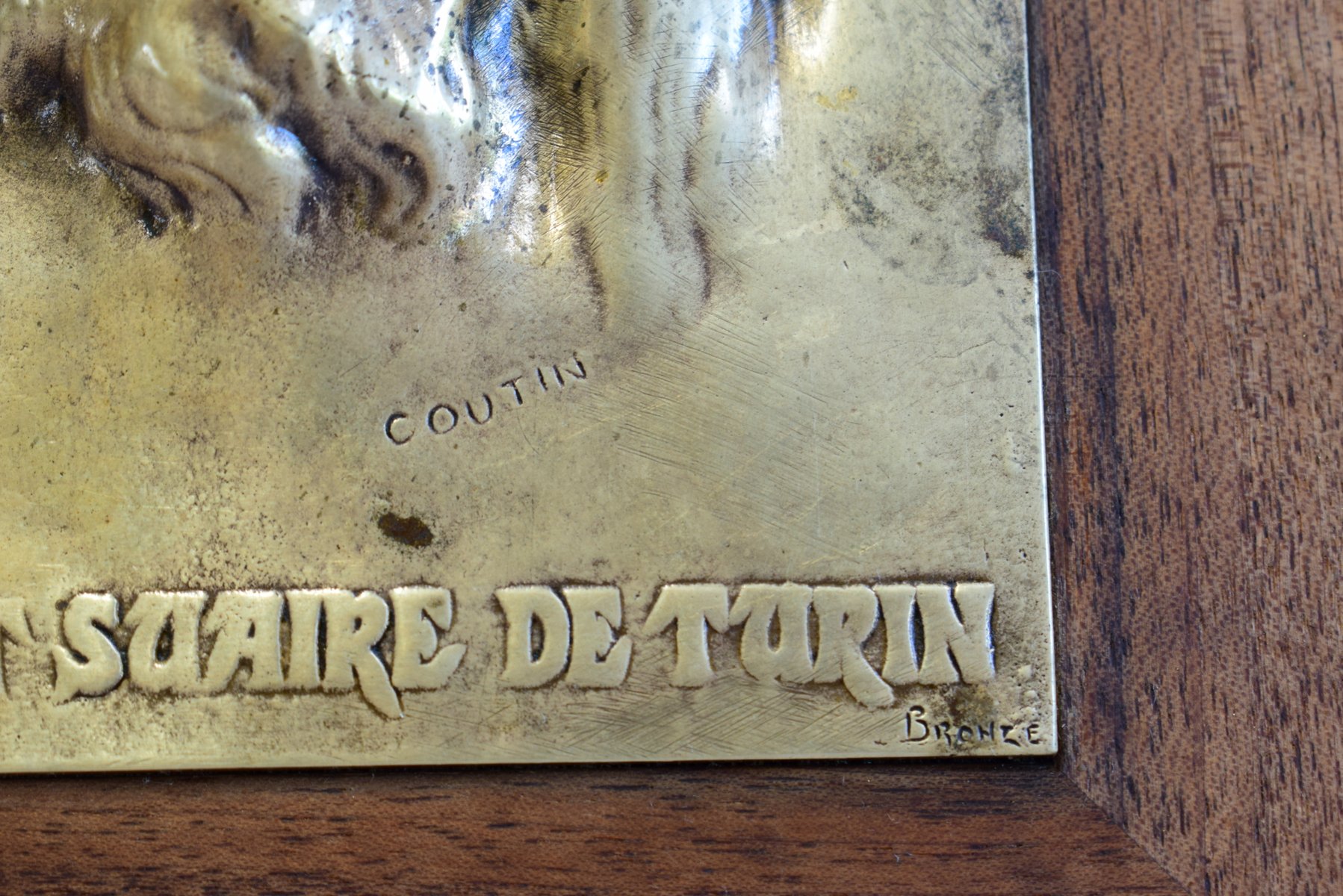 Bronze Relief of the Holy Shroud of Turin by Auguste Coutin, 1890s ...