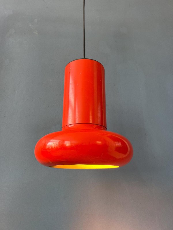 Vintage Space Age Red Cone Pendant Lamp for sale at Pamono