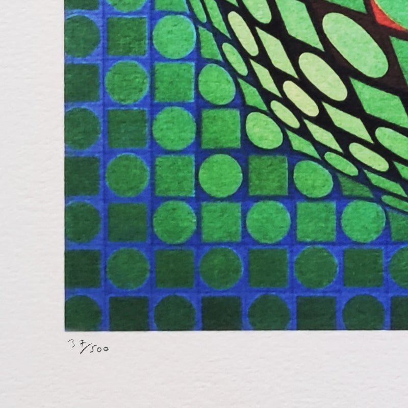 Victor Vasarely, Op Art Composition, Limited Edition Lithograph, 1970s ...
