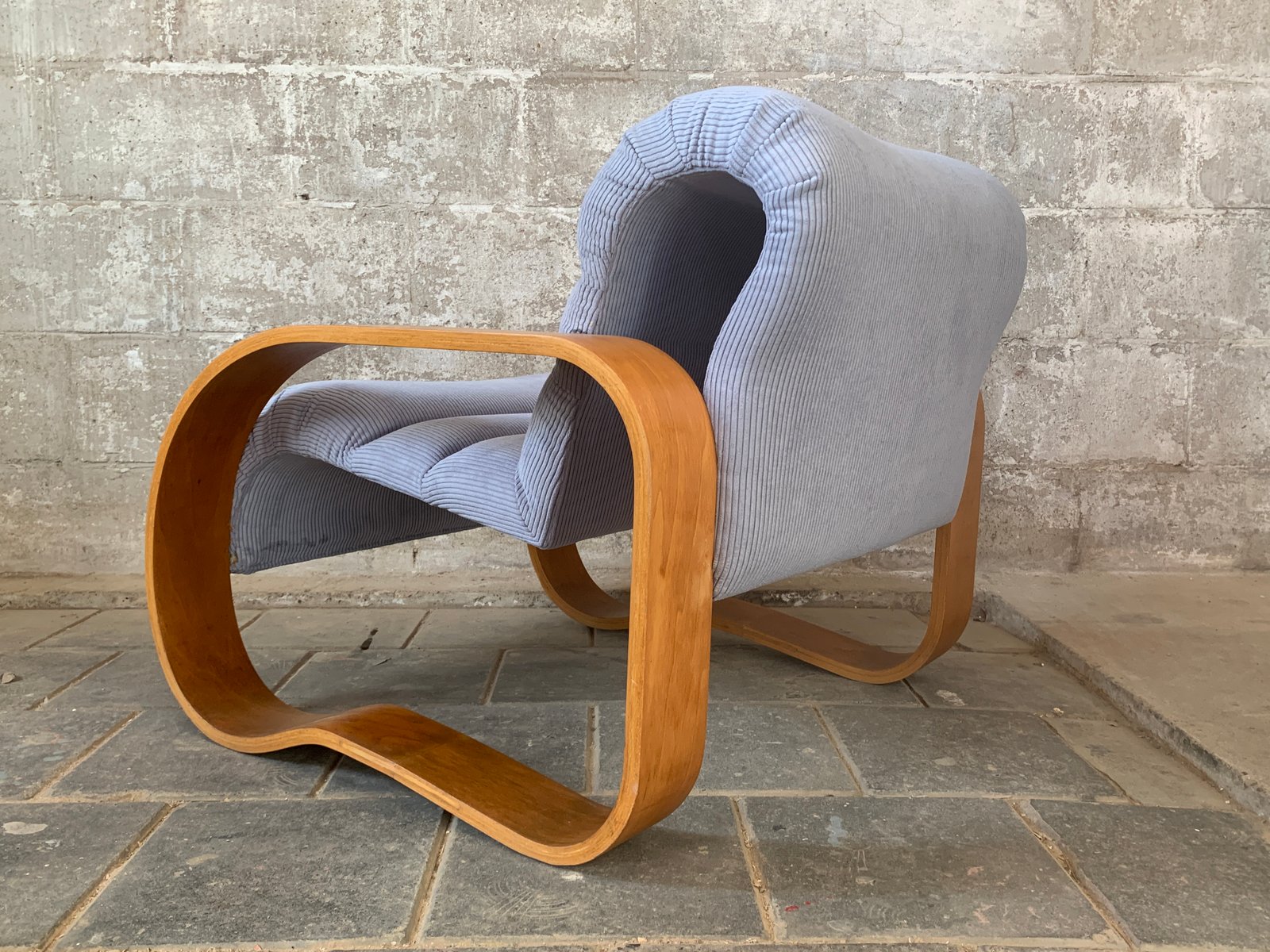 Midcentury Modern Curvy Wavy Lounge Chair by Jan Bocan, 1970s for sale ...