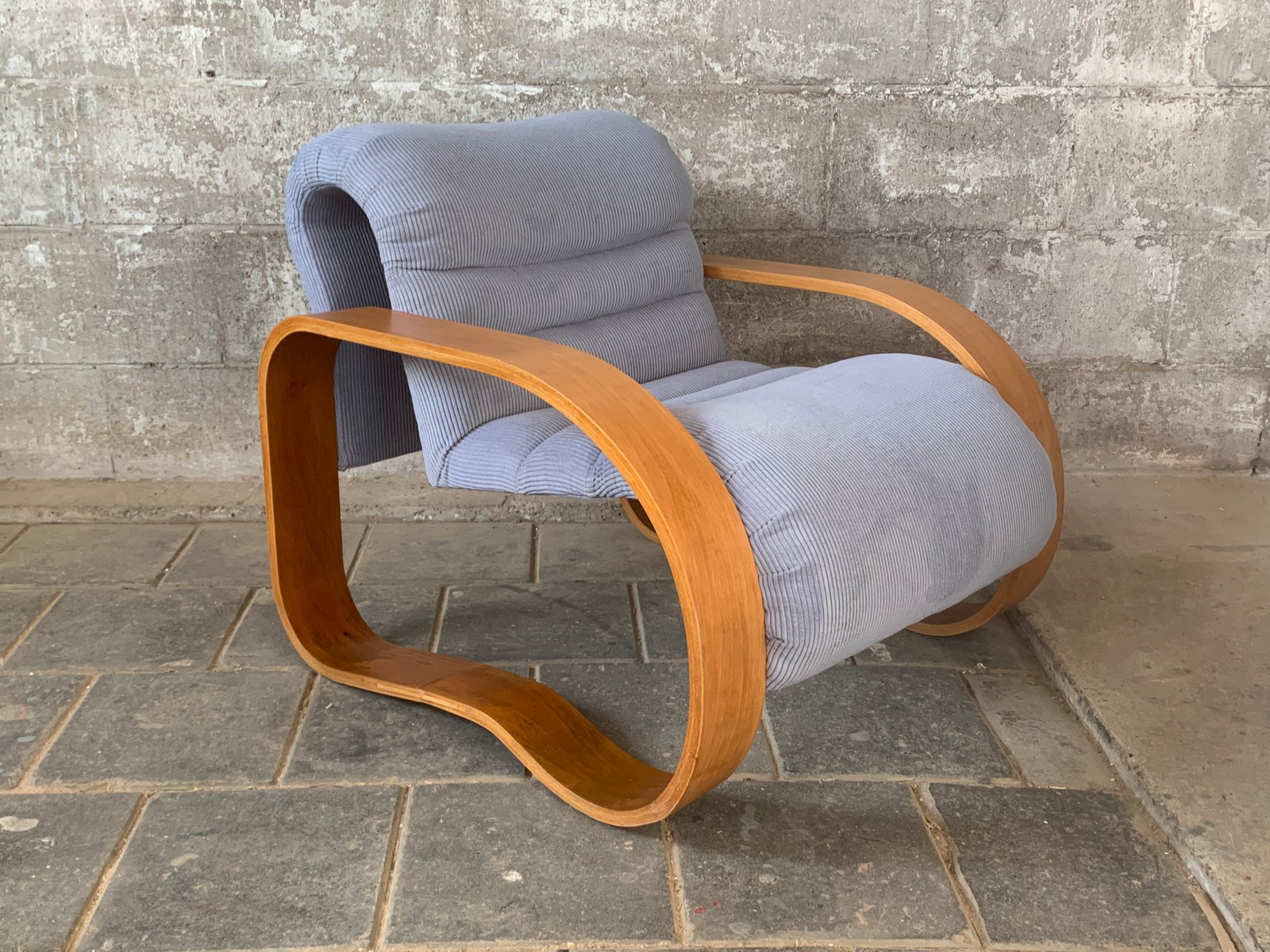 Midcentury Modern Curvy Wavy Lounge Chair by Jan Bocan, 1970s for sale ...