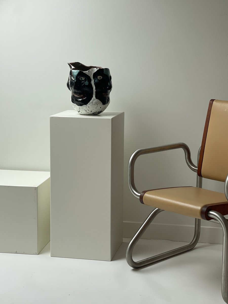 Large Four-Sided Art Brut Ceramic for sale at Pamono