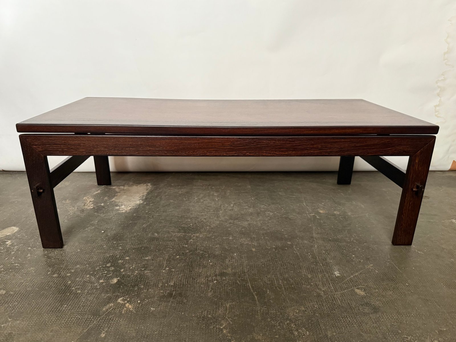 Dutch Wengé Coffee Table, 1960s for sale at Pamono