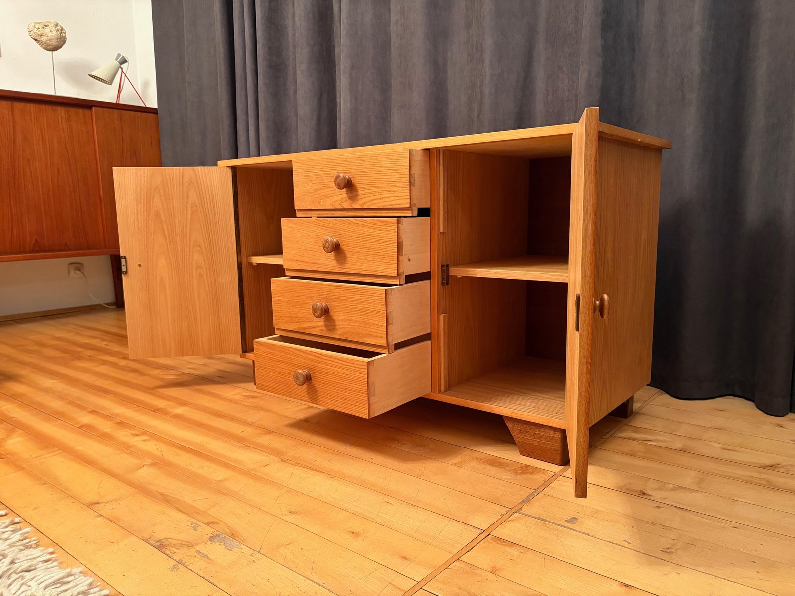 Vintage German Sideboard, 1960s for sale at Pamono