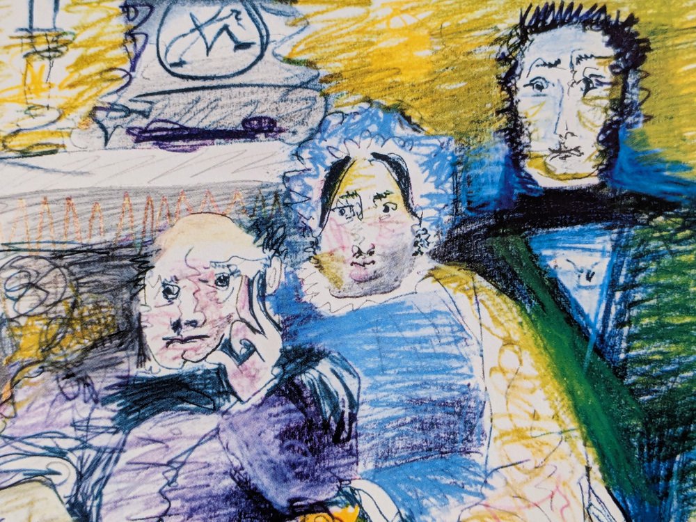Pablo Picasso, Family Portrait, Art Print in Colors, 1966 for sale at ...