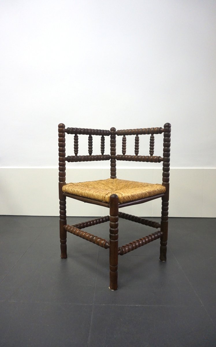 Dutch Bobbin Corner Chair for sale at Pamono