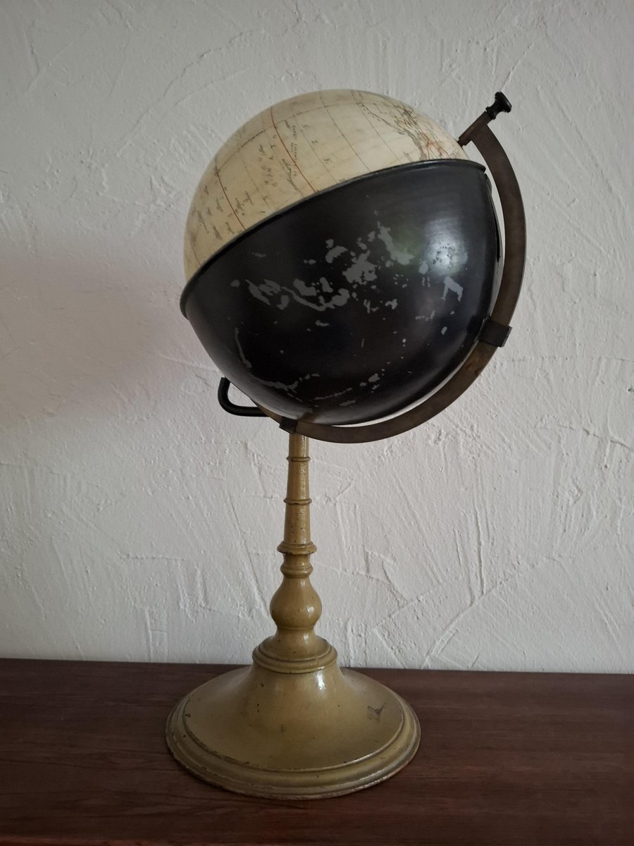 Spherical Globe by Johann Georg Rotau, 1910 for sale at Pamono