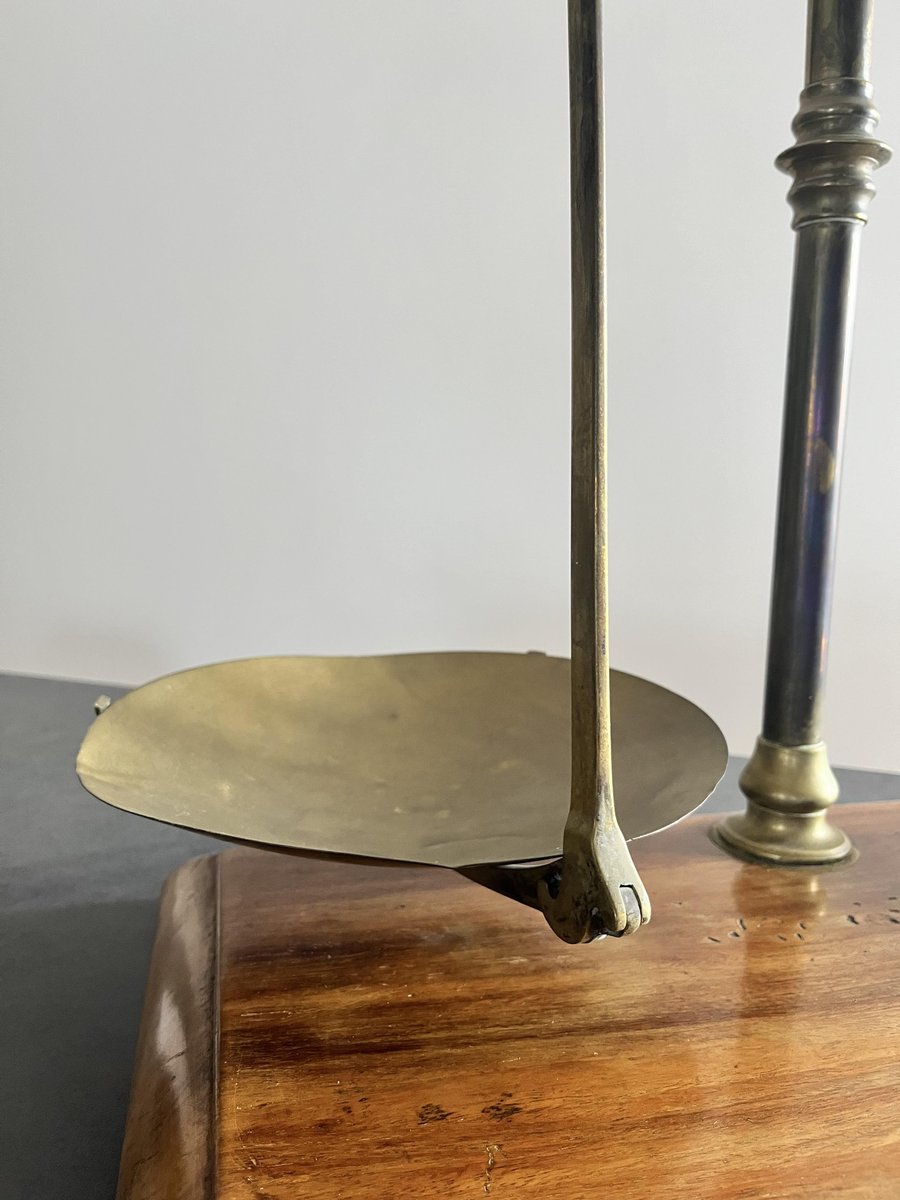 Antique French Brass Tea Scale, 1890s for sale at Pamono