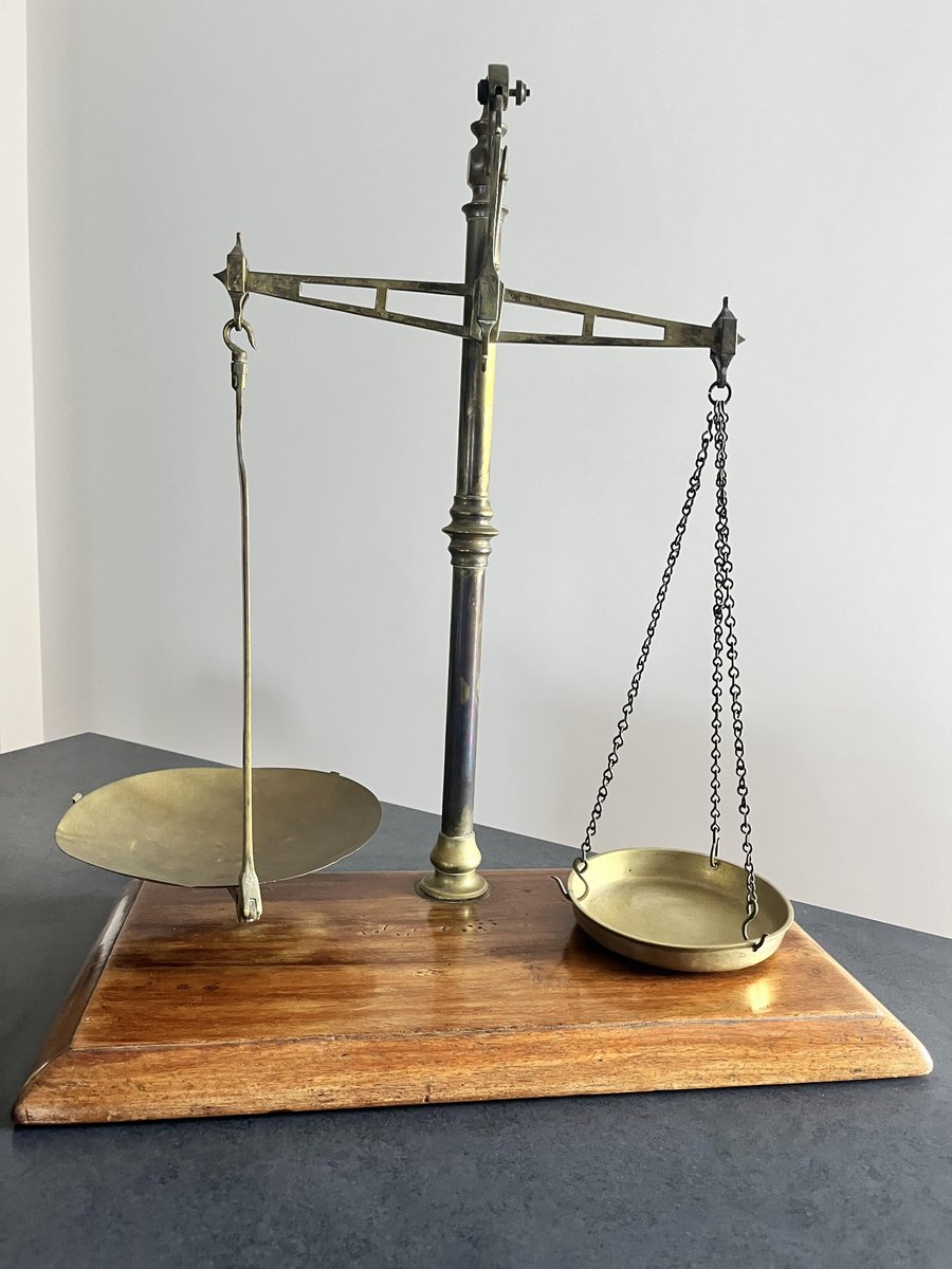 Antique French Brass Tea Scale, 1890s for sale at Pamono