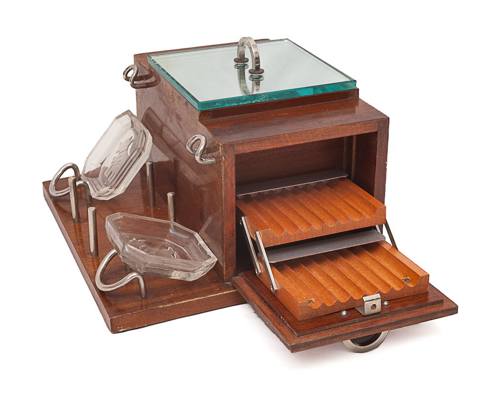 Art Deco Cigar Chest, 1930s for sale at Pamono