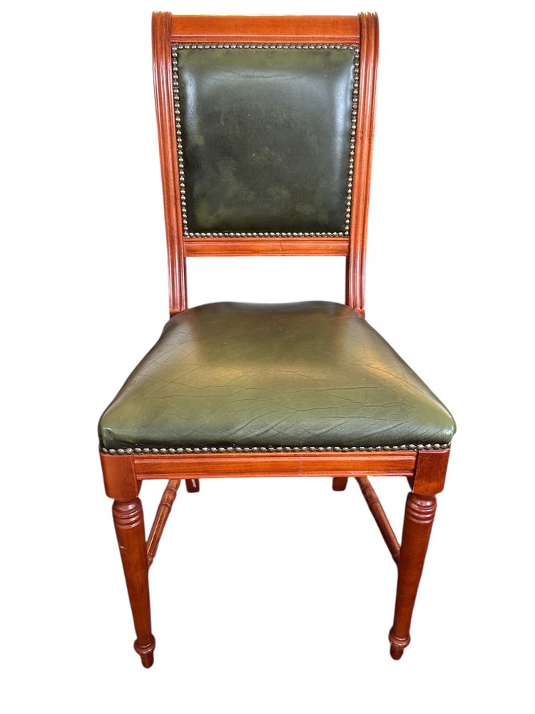 Vintage Green English Library Chair for sale at Pamono