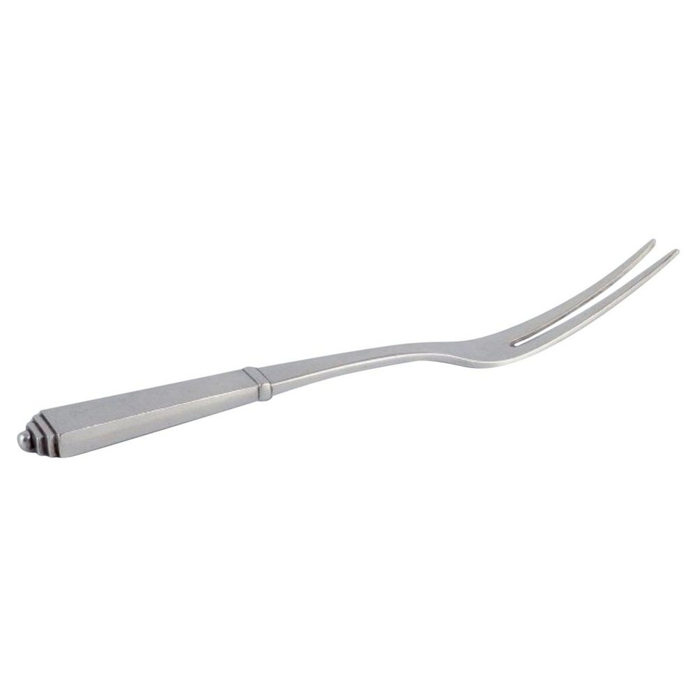 Pyramid Carving Fork in Sterling Silver from Georg Jensen, 1940s for ...