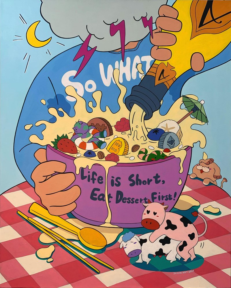 Kim Jandi, Oops, There Goes My Life, 2025, Acrylic on Canvas for sale ...