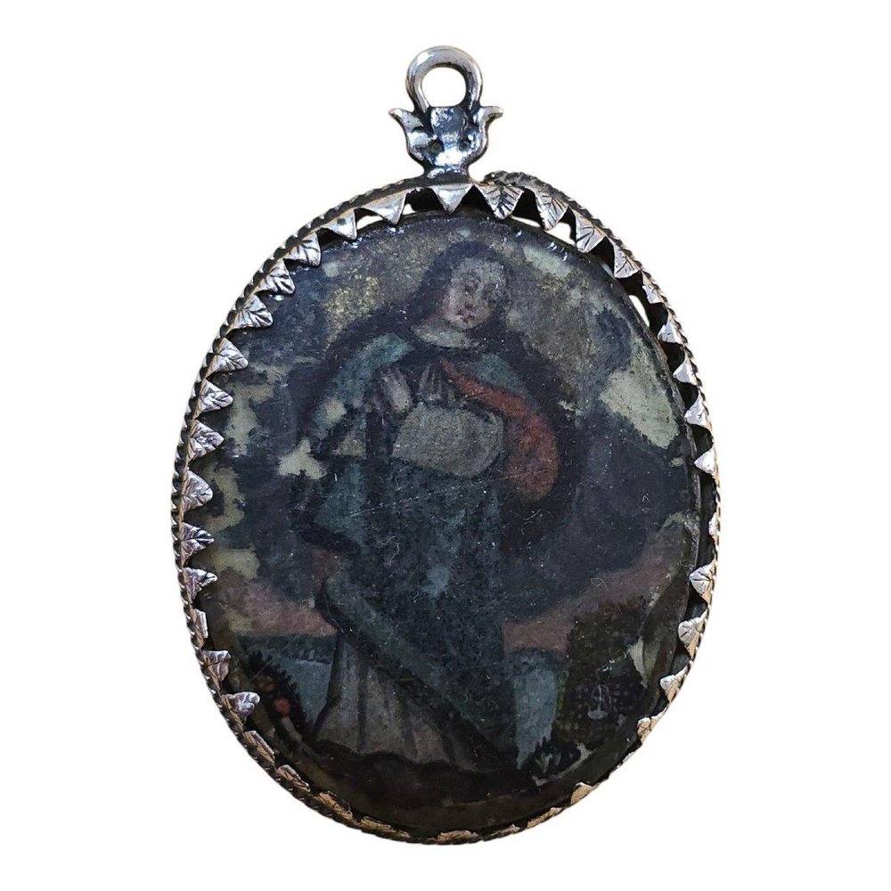 17th Century Sterling Silver Reliquary, 1650s for sale at Pamono