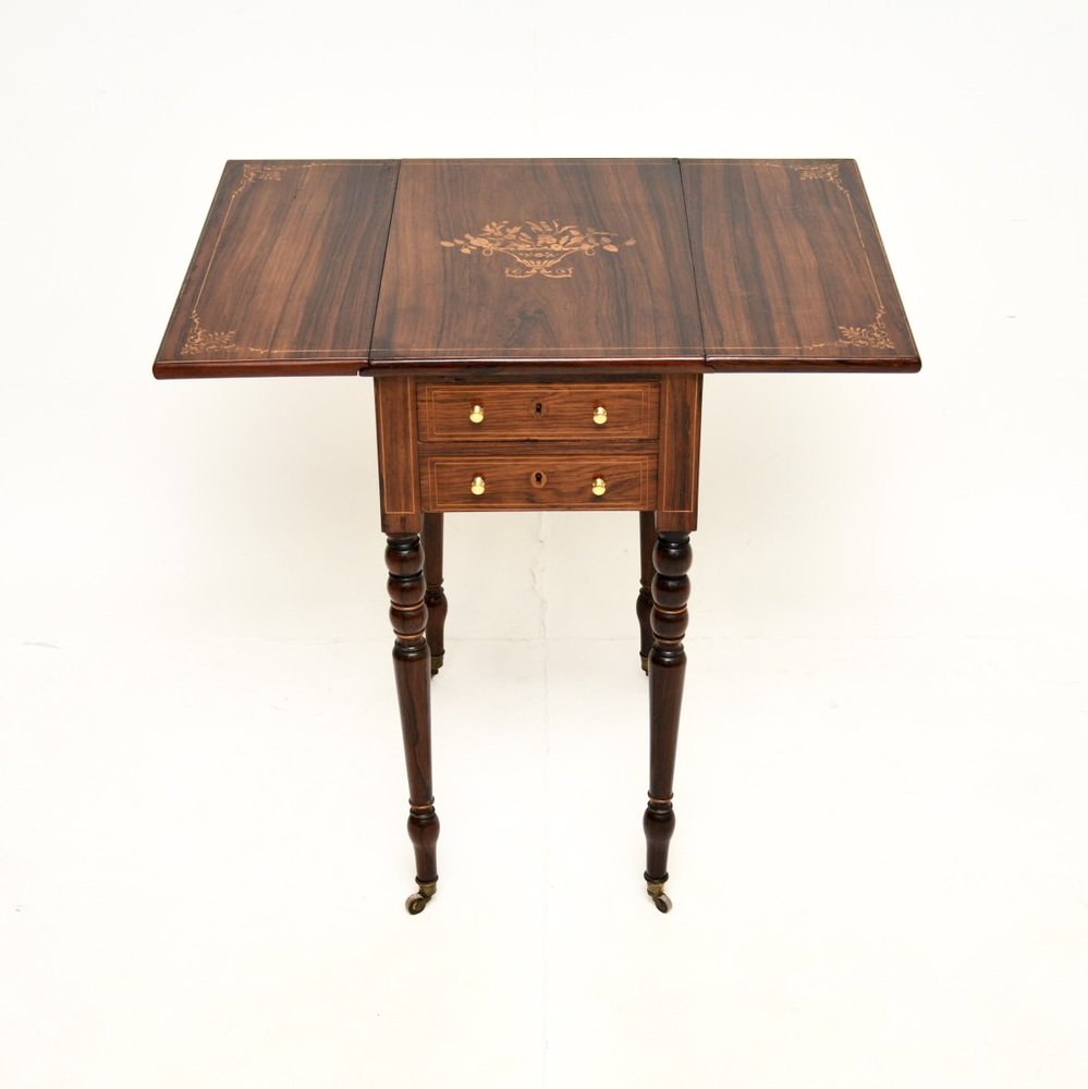 Victorian Drop Leaf Side Table, 1860s for sale at Pamono