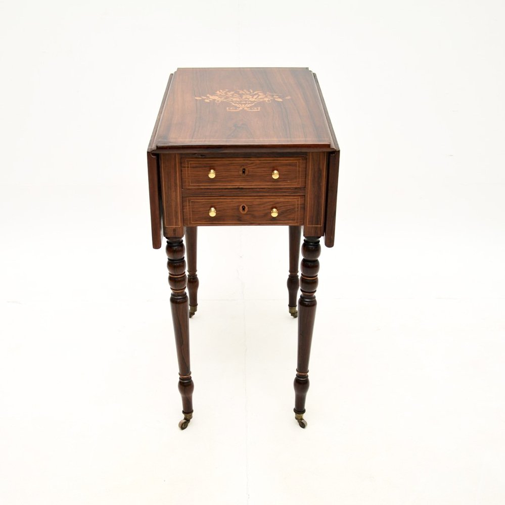 Victorian Drop Leaf Side Table, 1860s for sale at Pamono