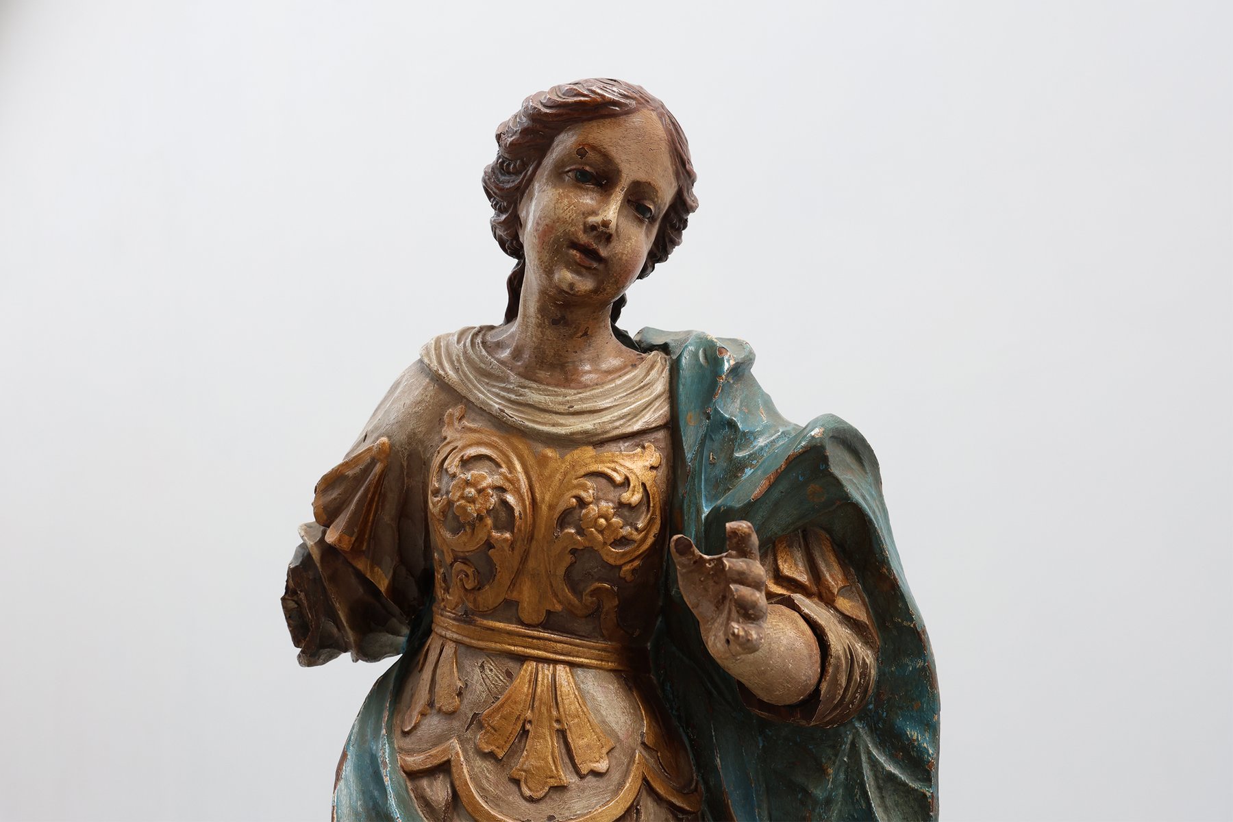 18th Century French Religious Statue of the Virgin Mary on a Cloud for ...