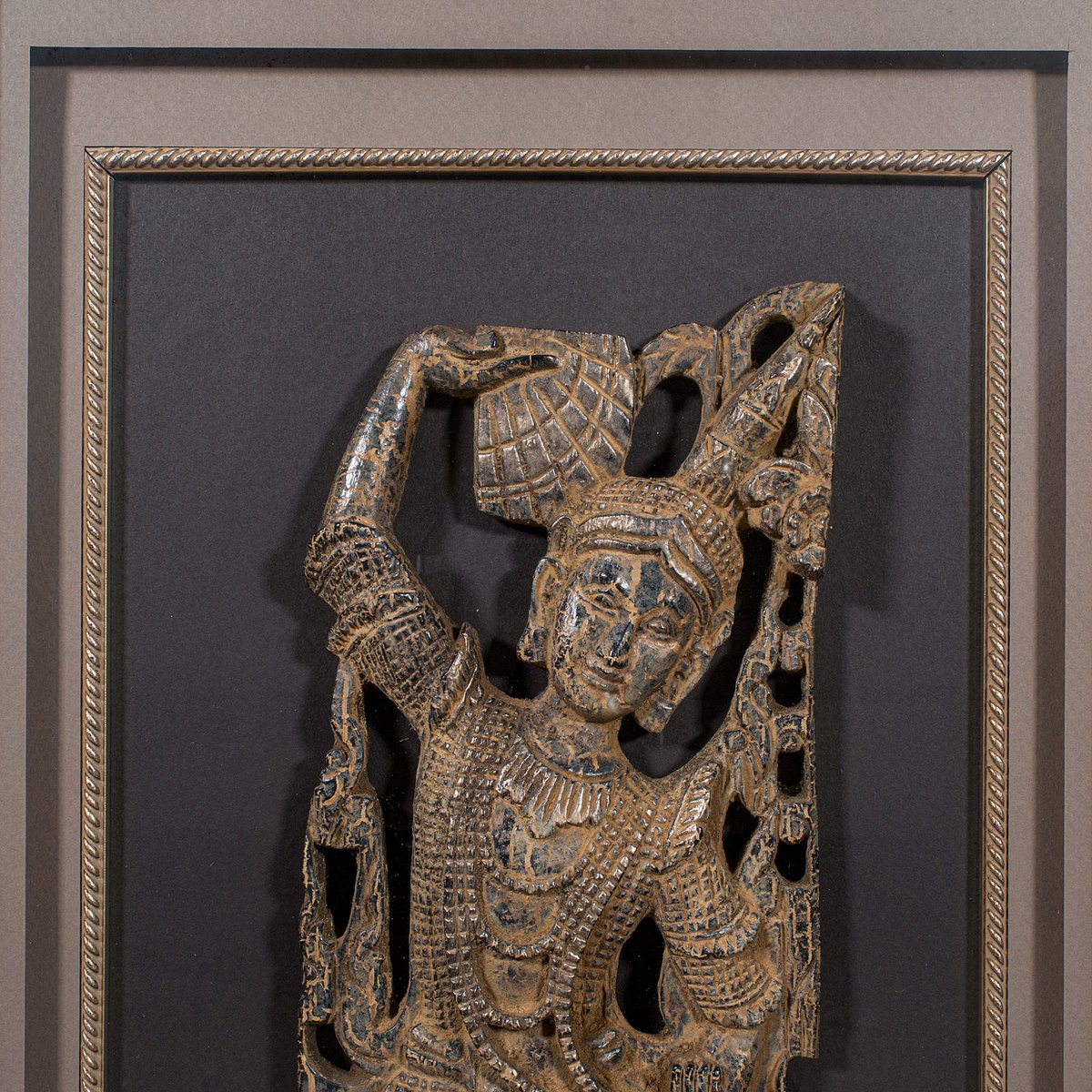 Large Vintage Framed Wall Display Panels with Relief Figures, 1980s ...