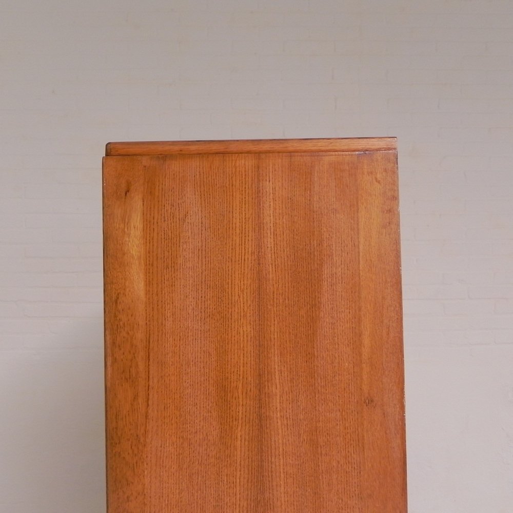 Oak Roller Shutter Box with Two Shutters, 1950s for sale at Pamono