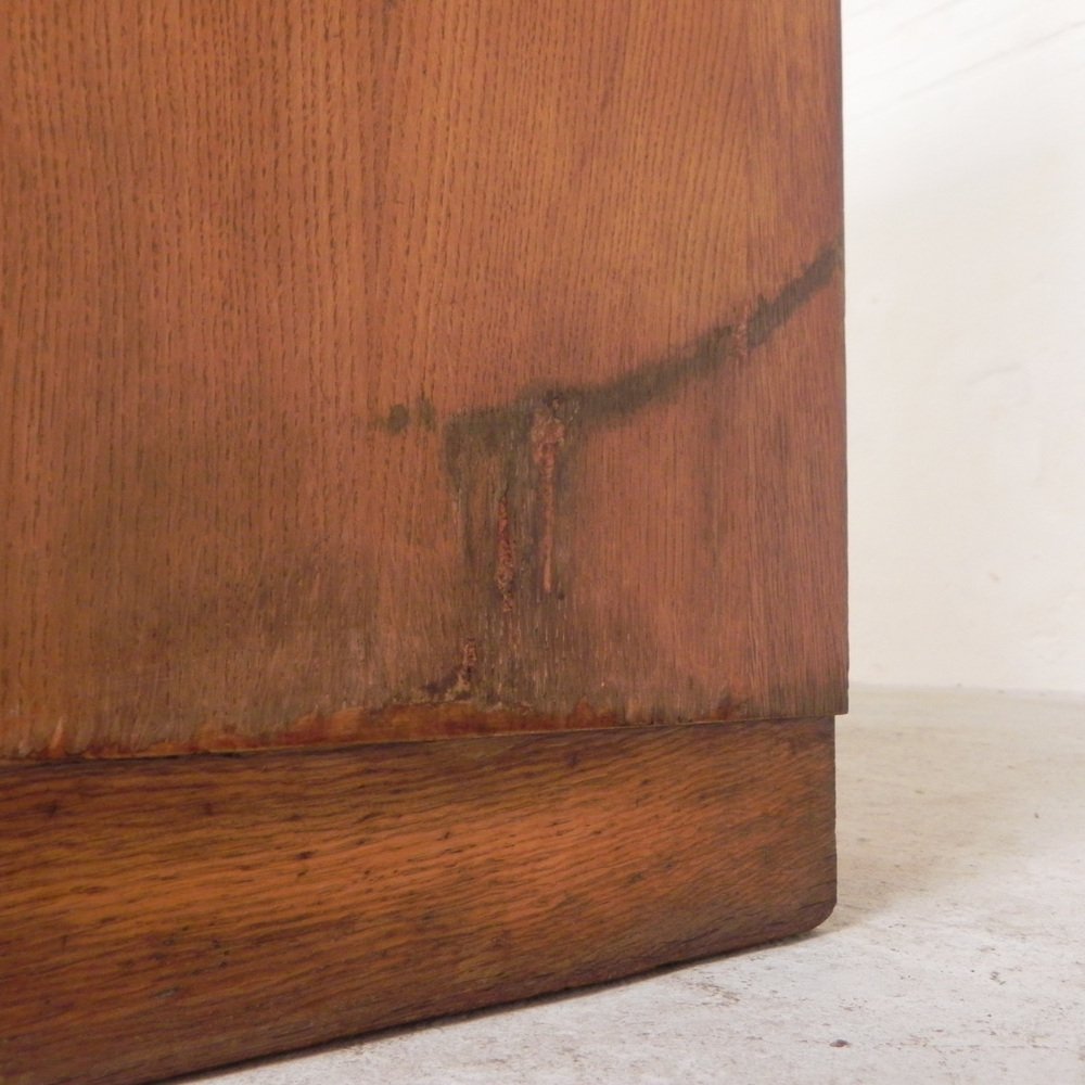 Oak Roller Shutter Box with Two Shutters, 1950s for sale at Pamono