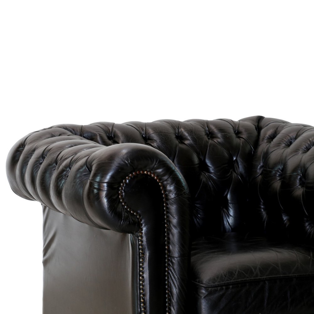 Chesterfield Club Chair in Leather for sale at Pamono