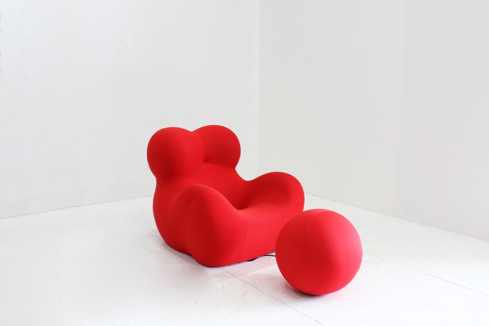 La Mamma Up5 Lounge Chair with Ottoman by Gaetano Pesce for B&B Italia ...