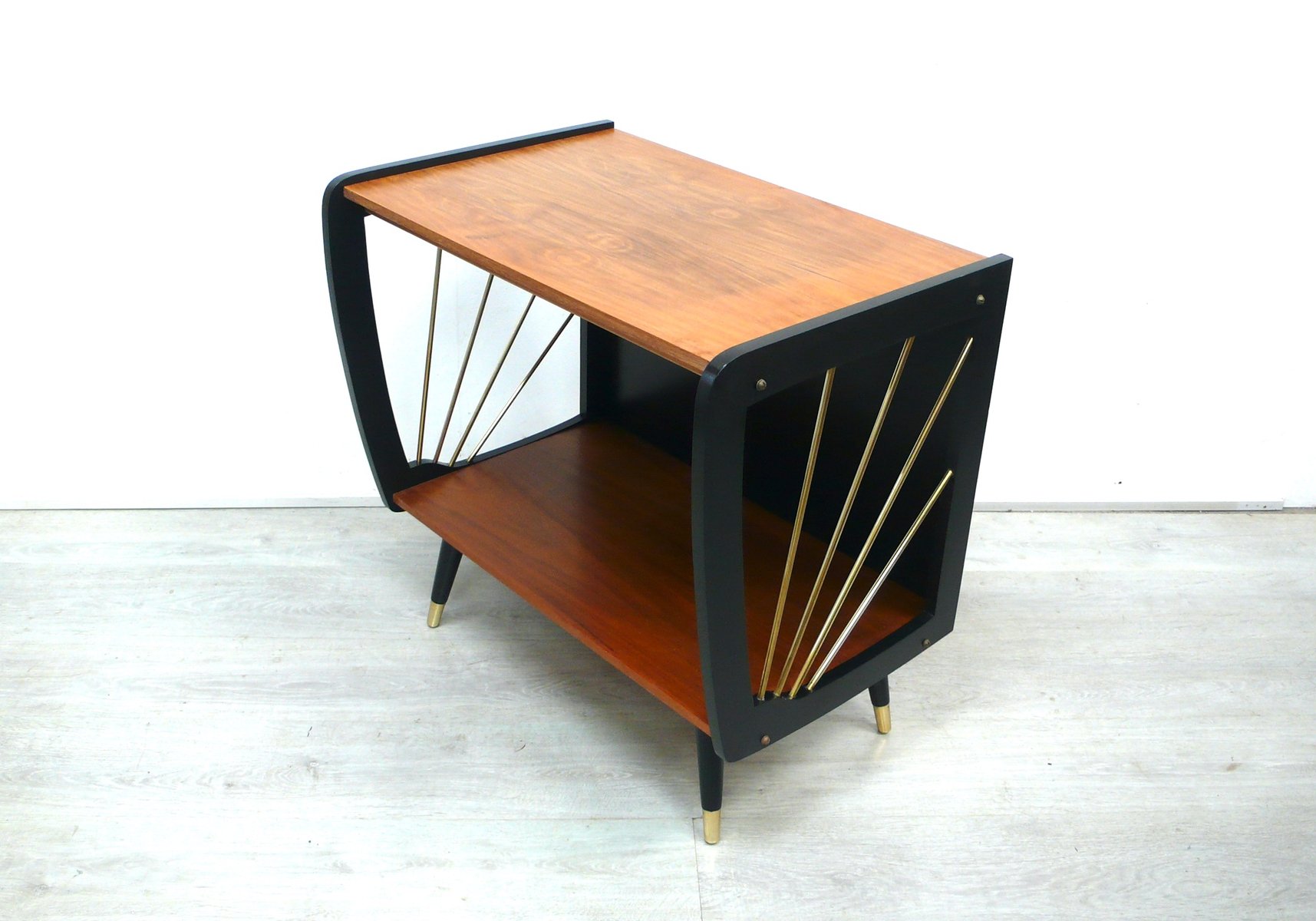 Mid-Century Modern Side Table with Shelf, 1950s for sale at Pamono