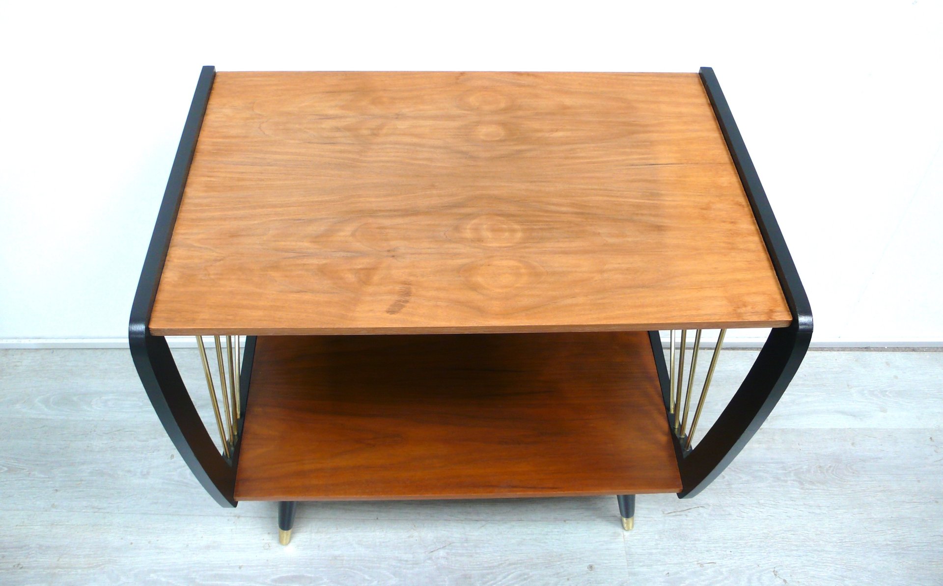 Mid-Century Modern Side Table with Shelf, 1950s for sale at Pamono