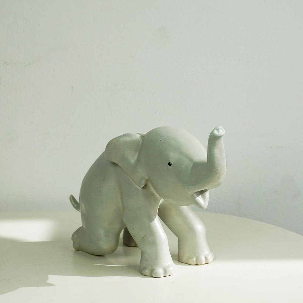 Mid-Century Austrian Ceramic Elephant from Wienerberger, 1950s for sale ...