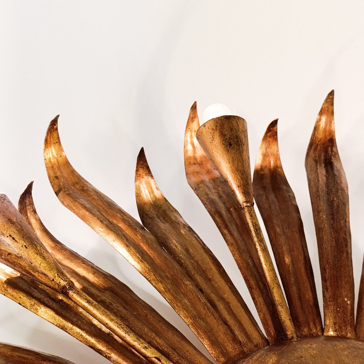 Spanish Brutalist Sunburst Ceiling Panel by Ferroarte, 1960s for sale ...