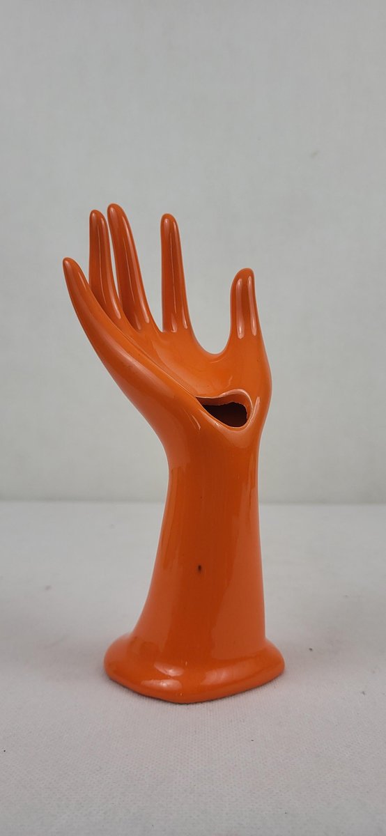 Orange Glazed Ceramic Ring Sizer, 1970s for sale at Pamono