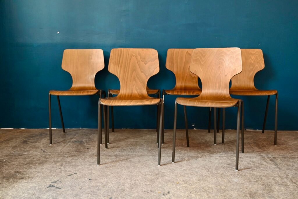 Vintage Scandinavian Hammer Chairs, 1970s, Set of 6 for sale at Pamono