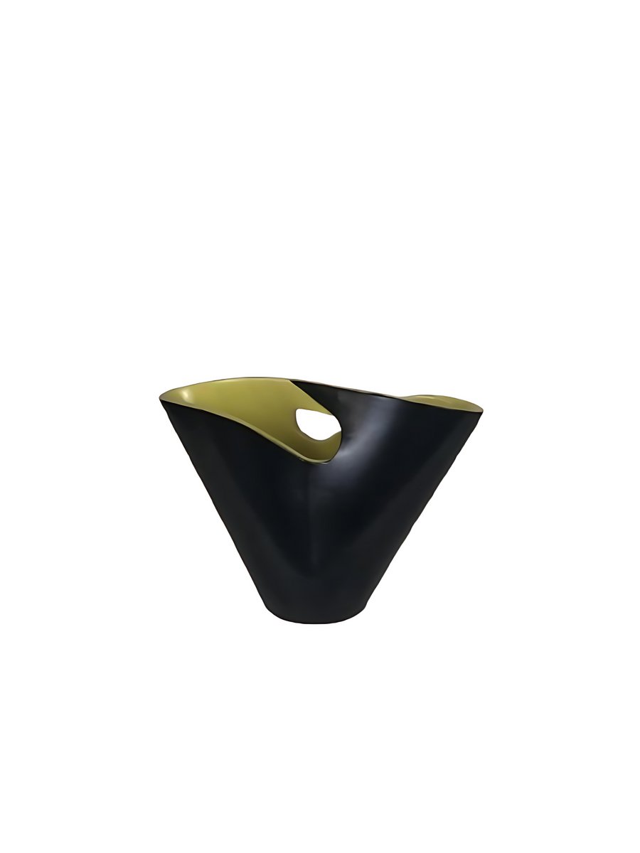 Yellow Infini Vase by Fernand Elchinger, 1950s for sale at Pamono