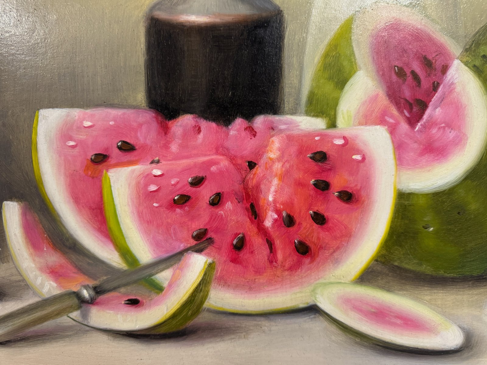 Proferio Grossi, Still Life with Watermelons, 1997, Oil on Canvas for ...