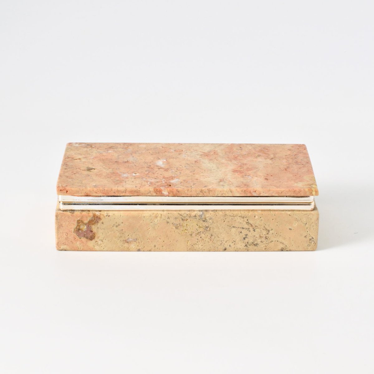 Vintage Italian Red Travertine Box from Fratelli Mannelli, 1970s for ...