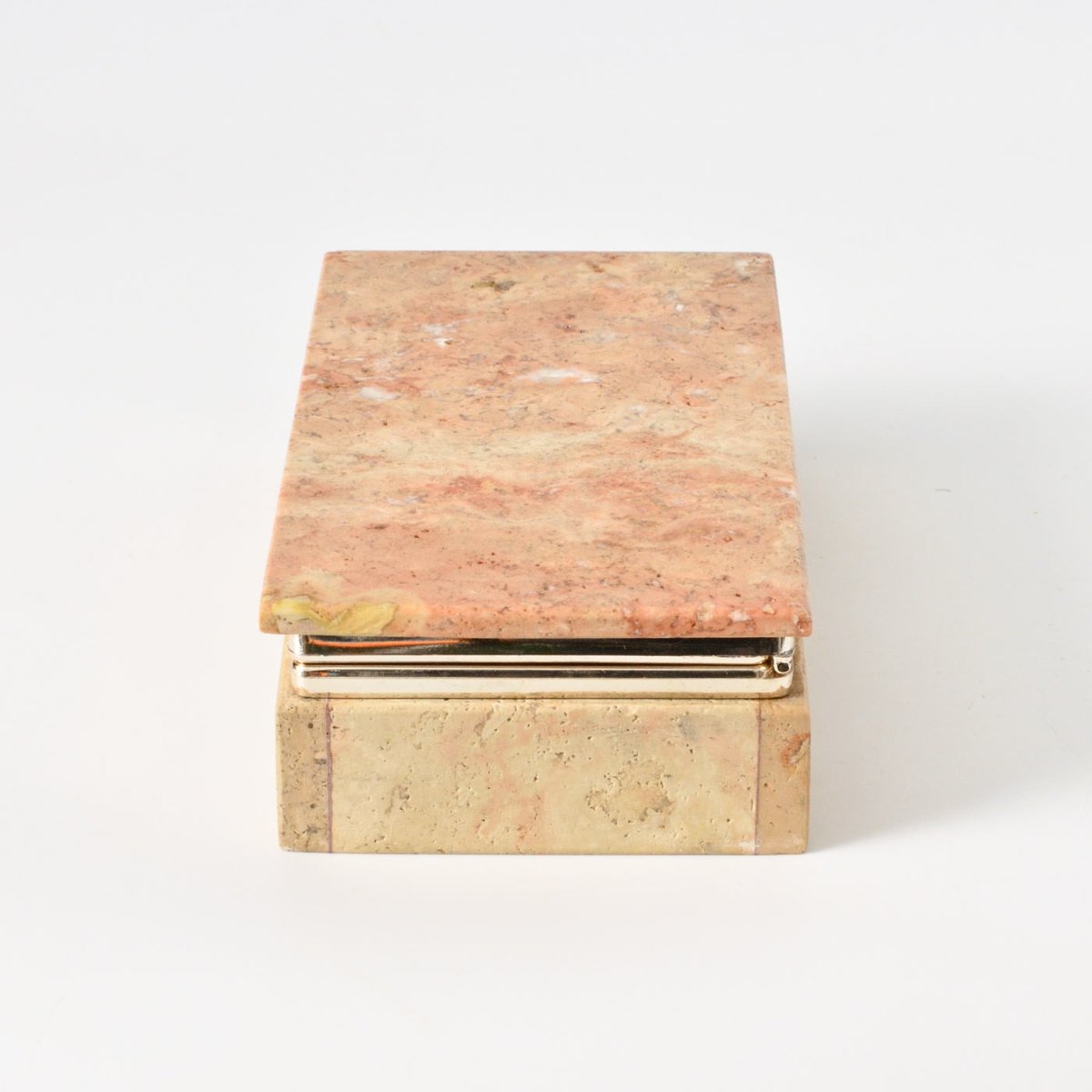 Vintage Italian Red Travertine Box from Fratelli Mannelli, 1970s for ...