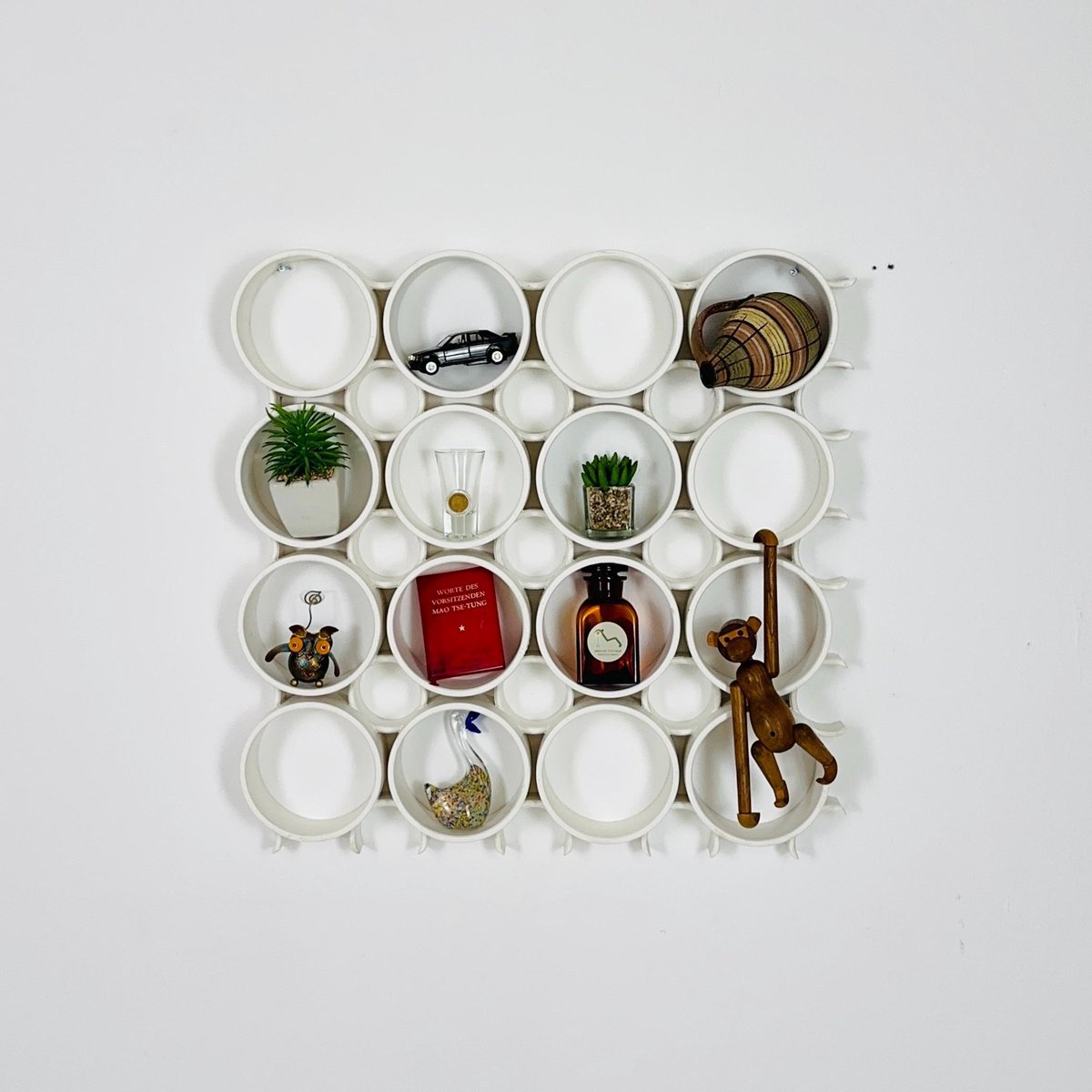 Space Age White Plastic Wall or Ceiling Panels System, Switzerland ...