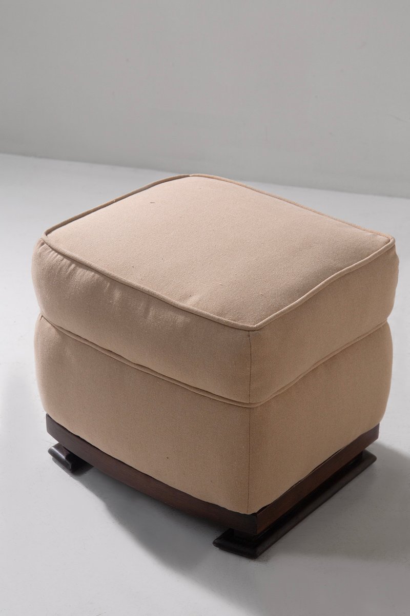 Italienische Vintage Hocker aus Baumwolle von Guglielmo Ulrich, 1940 ...