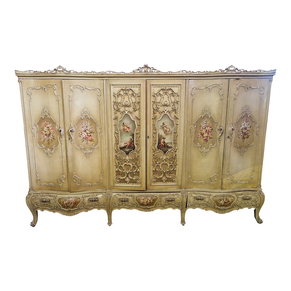 Venetian Baroque Style Wardrobe for sale at Pamono