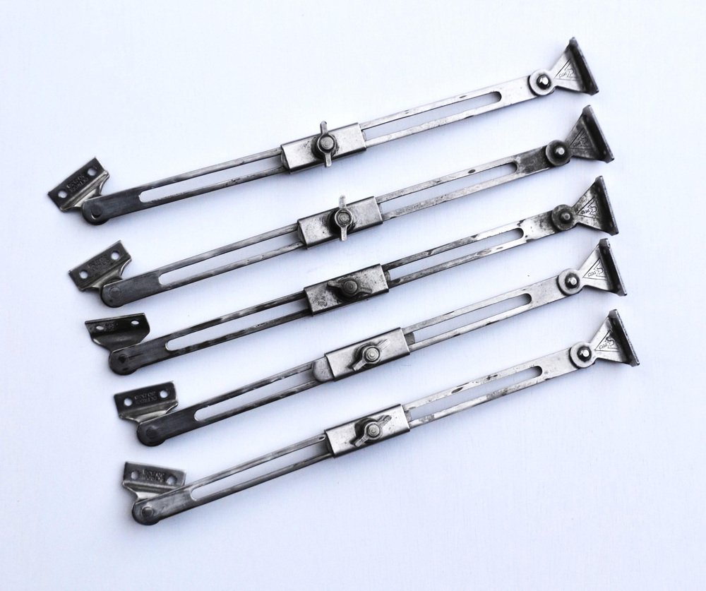 Modernist Window Braces, 1930s, Set of 5 for sale at Pamono